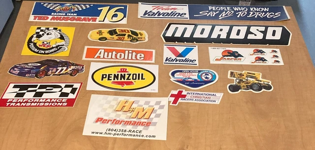 VINTAGE RACING DECALS Stickers Lot Of 15--(B-14)--Rare! $49.62 ...