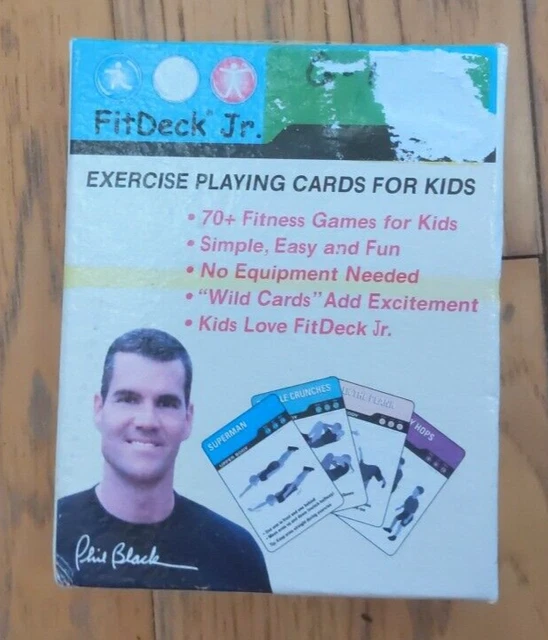EXERCISE PLAYING CARDS FOR KIDS - FIT DECK JR. by PHIL BLACK- SIMPLE ...