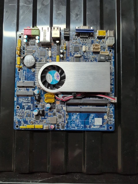 MINI-ITX MOTHERBOARD INTEL Atom D525 CPU/Processor w/ Heatsink DDR3 ...