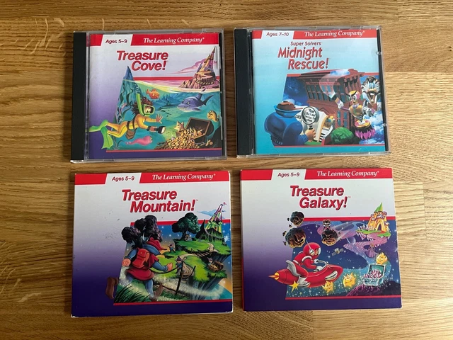 THE LEARNING COMPANY PC CD ROM MAC 4x Games Treasure Mountain/Cove ...