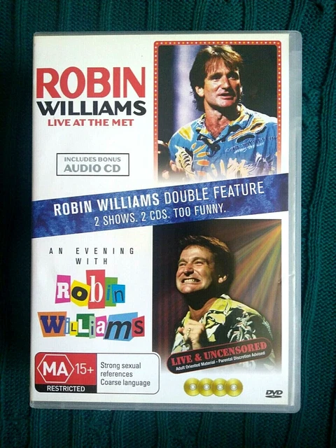 ROBIN WILLIAMS DOUBLE Feature (DVD+CD, 4-DISCS) R-4 LIKE NEW FREE LOCAL ...