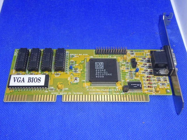 ACUMOS AVGA2 512KB 16Bit ISA RETRO GRAFIKKARTE VGA FCC ID ...