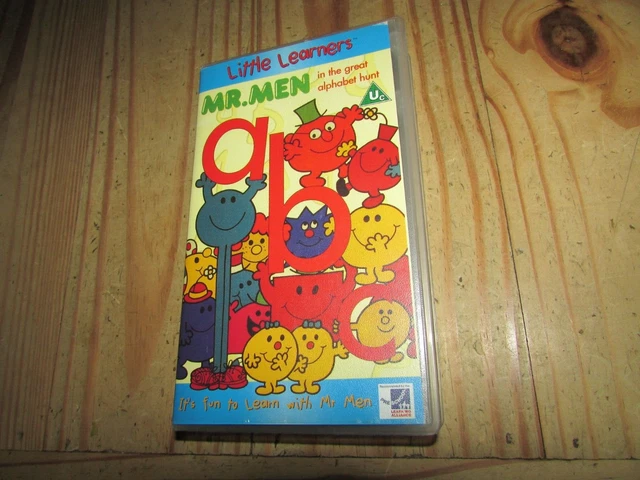 LITTLE LEARNERS MR. MEN in the great Alphabet Hunt VHS Video Tape ...