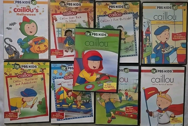 CAILLOU PBS 9 Dvd Lot $55.31 - PicClick CA