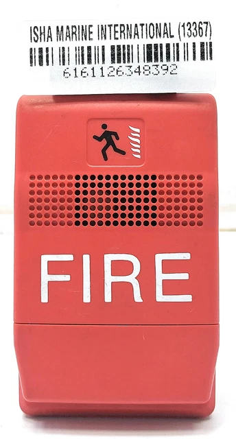 MIRTONE GENESIS MG1RF-HD Temporal Horn Red 24 Vdc Fire Alarm Horn 8392 ...