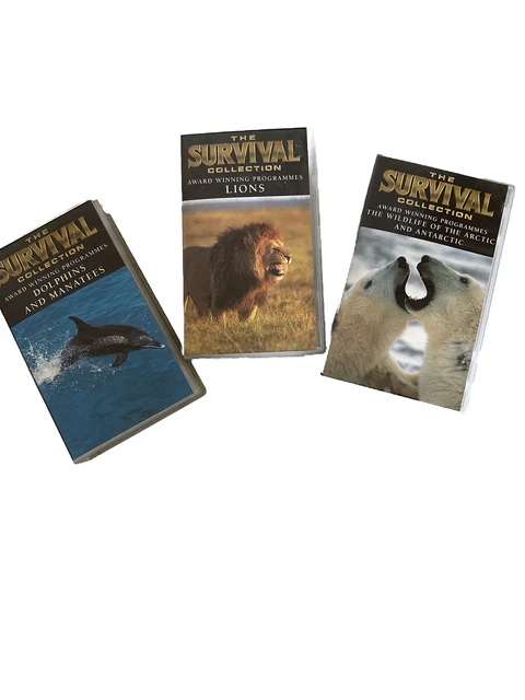 THE AWARD WINNING survival collection VHS: Dolphins ; Lions and Polar ...