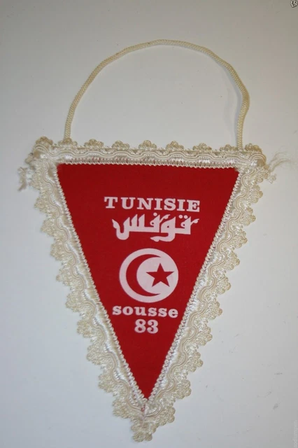 RARE VINTAGE SOUSSE Tunisie Rotary International Club Drapeau Suspendu ...