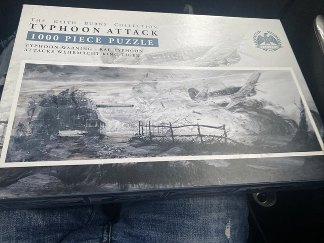 THE KEITH BURNS Typhoon Attack 1000 Piece Puzzle RAF Wehrmacht King ...