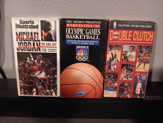 NBA VHS LOT Jordan, Houston Double Clutch Championship, 92 Olympics ...