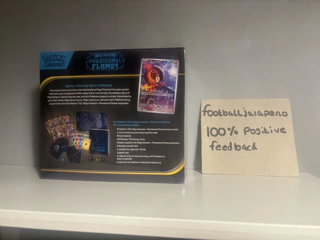 POKEMON TCG MEGA Evolution Phantasmal Flames Elite Trainer Box - ETB ...
