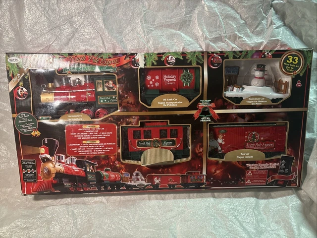 CHRISTMAS TRAIN SET (Brand New) Ez-Tec North Pole Express 33 Piece $69. ...