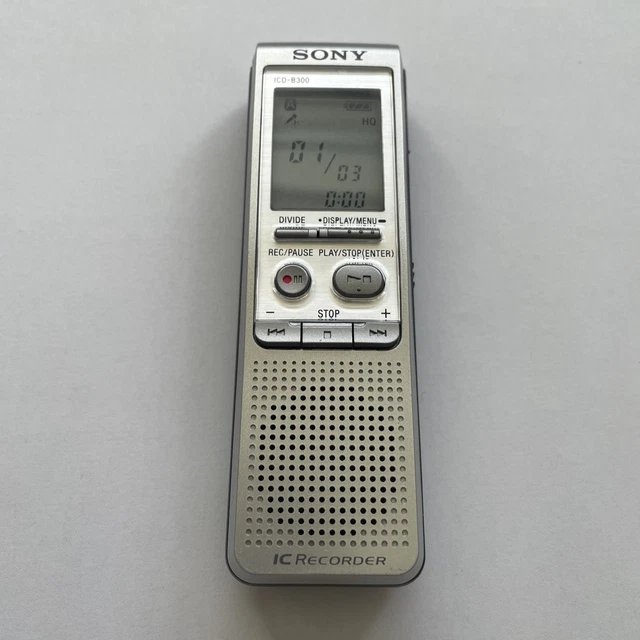 SONY ICD-B300 DIGITAL IC Voice Recorder Dictaphone Portable Dictation ...