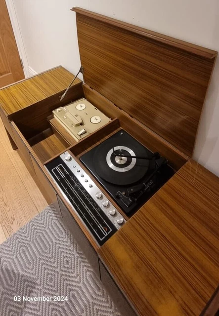 RADIOGRAM STEREOGRAM HMV Vintage Record Player Speakers Unit Made in ...