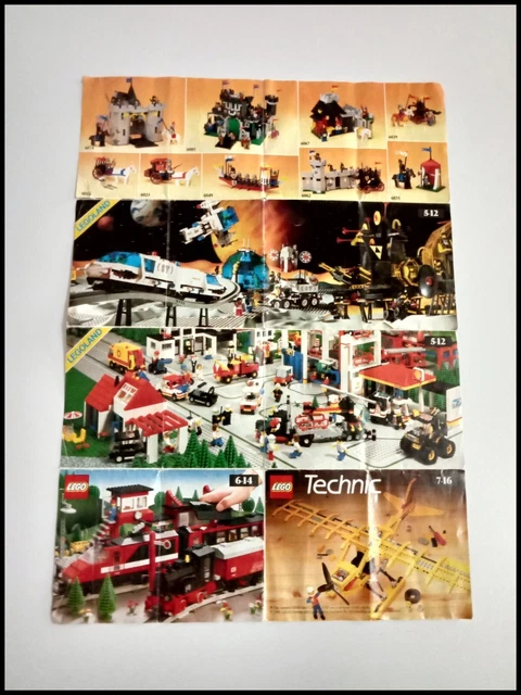 CATALOGO DEPLIANT MINI Poster Lego Legoland Space Castle Technic 1988 ...
