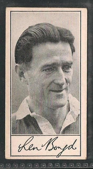 BARRATT, FAMOUS FOOTBALLERS A.4, LEN BOYD, BIRMINGHAM CITY, No.27, VG ...