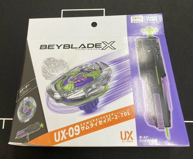 BEYBLADE X UX-09 Samurai Saber 2-70L Hold Launcher Takara Tomy Japan EUR 72,43 - PicClick FR