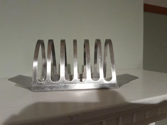 MIDCENTURY MODERN STAINLESS Steel 'Jubilee' 6 Slice Toast Rack £5.43 ...