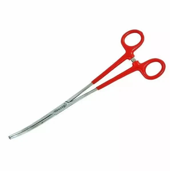 NEILSEN 10& LONG Reach Hemostat Curved Forceps Insulated Locking ...