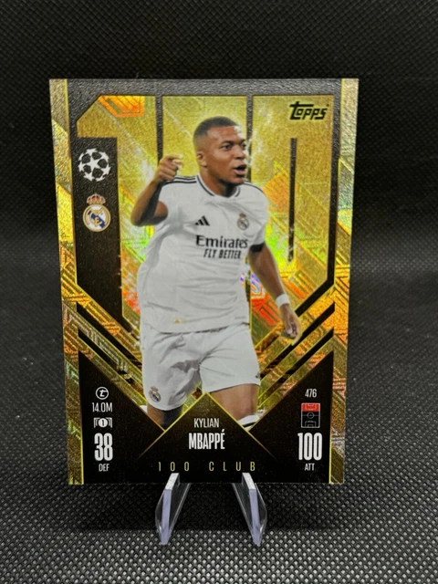 KYLIAN MBAPPE 100 Club Match Attax 2024 2025 24/25 Football Card Real ...