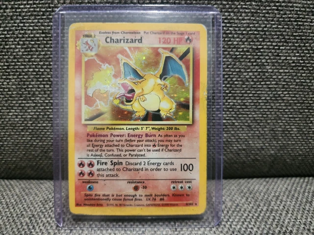POKÉMON TCG CHARIZARD Base Set 4/102 Holo Unlimited Holo Rare - HP EUR ...
