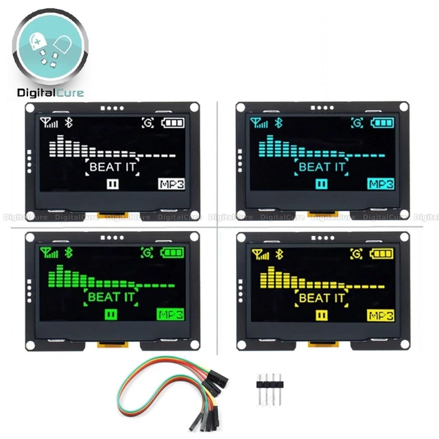 LARGE OLED DISPLAY 2.42" I2C LCD 128x64 Graphics SSD1309 Tested for ...