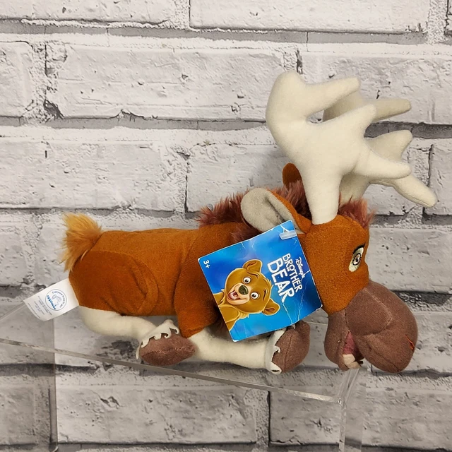 DISNEY BROTHER BEAR Tuke The Moose 8" Soft Toy Plush Tagged Vintage ...