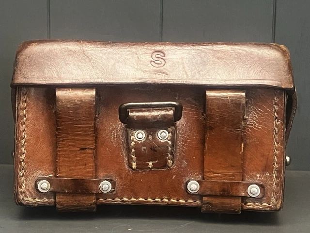 RARE WW2 GERMAN Army Military Leather Medical Kit First Aid Case Pouch ...