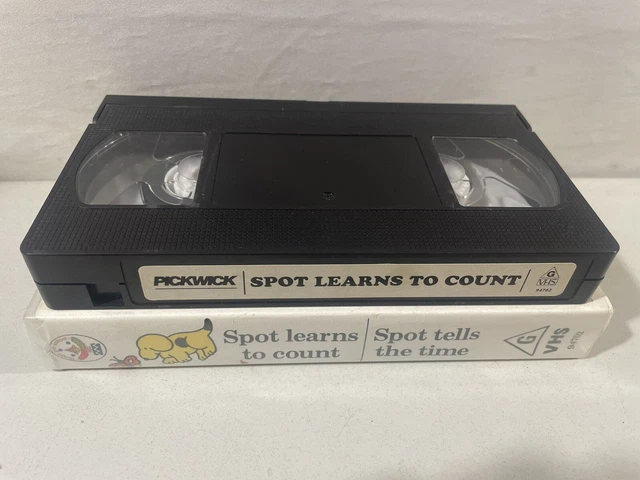 VINTAGE 1991 SPOT VHS Spot Leans To Count & Spot Tells The Time VGC £18 ...