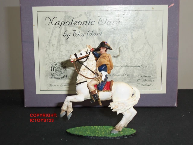 WORLDART NW-1 NAPOLEON Bonaparte Mounted Napoleonic Metal Toy Soldier ...