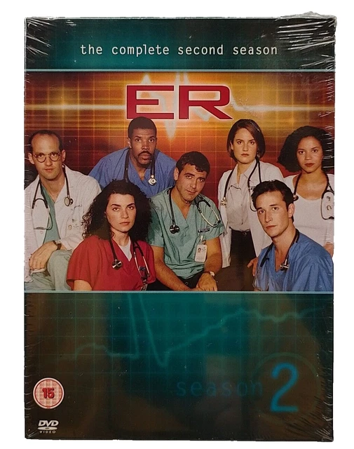 ER THE COMPLETE Second Season DVD Cert 15 New Sealed George Clooney ...