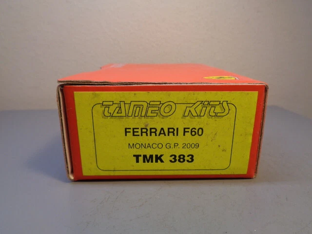 TAMEO KITS ITALY Tmk 383 Vintage Ferrari F60 Monaco G.p. 2009 1/43 Rare ...