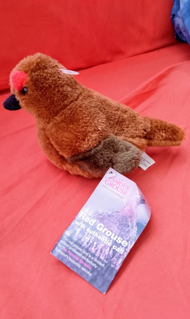 FAMOUS GROUSE WHISKY Chirping Plush Red Grouse Bird With Authentic Call ...