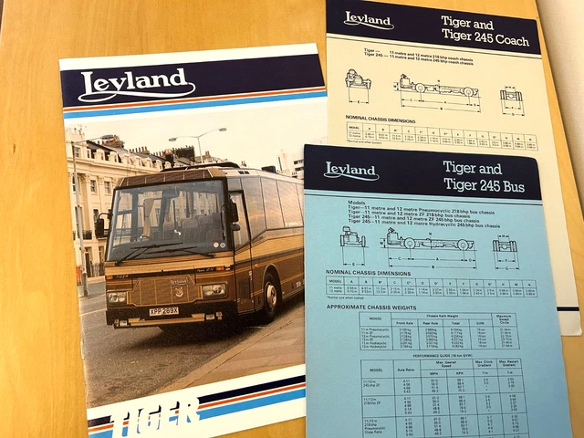 BUS / COACH Sales Brochure -Leyland Tiger + Spec Sheets £11.12 ...