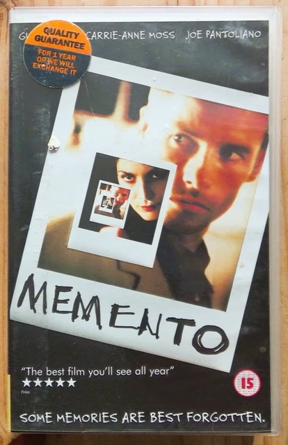MEMENTO (UK BIG BOX EX RENTAL VHS!) £5.99 - PicClick UK