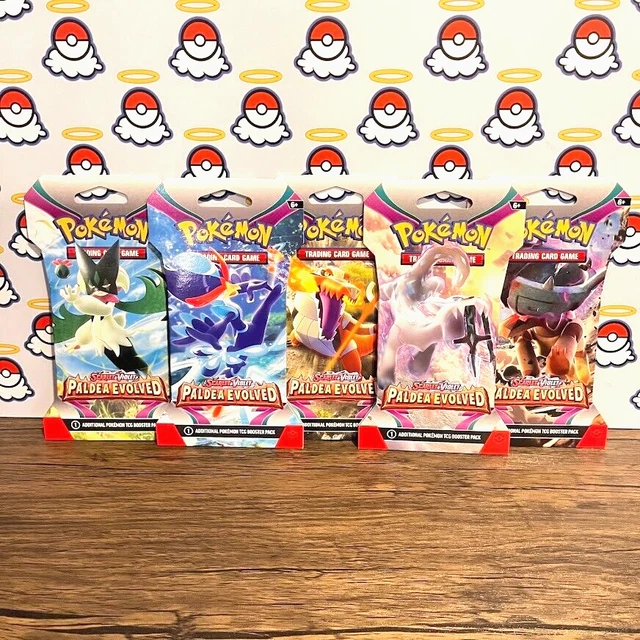 POKEMON SV PALDEA Evolved Booster Packs - 7 Confezioni Sigillate - 1 di ...