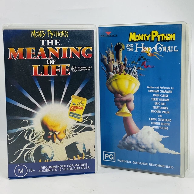 MONTY PYTHON COMEDY Vintage VHS Video Bundle: Holy Grail & The Meaning ...