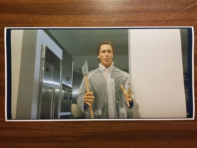 AMERICAN PSYCHO POSTER 12" X 24" Patrick Bateman Office Couch Decor ...