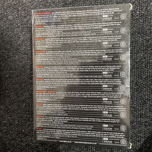 JEAN CLAUDE VAN Damme Ultimate Damage 10 Film Box Set UK PAL new ...