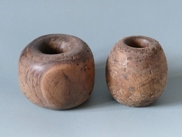 X2 LIGNUM VITAE Stable Chug Chog Log Tether, Treen, Nice Patina £26.70 ...