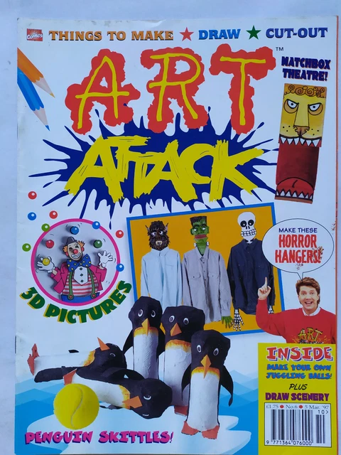 ART ATTACK MAGAZINE NO FREE GIFTS Number 6 March 5th 1997 £3.99 ...