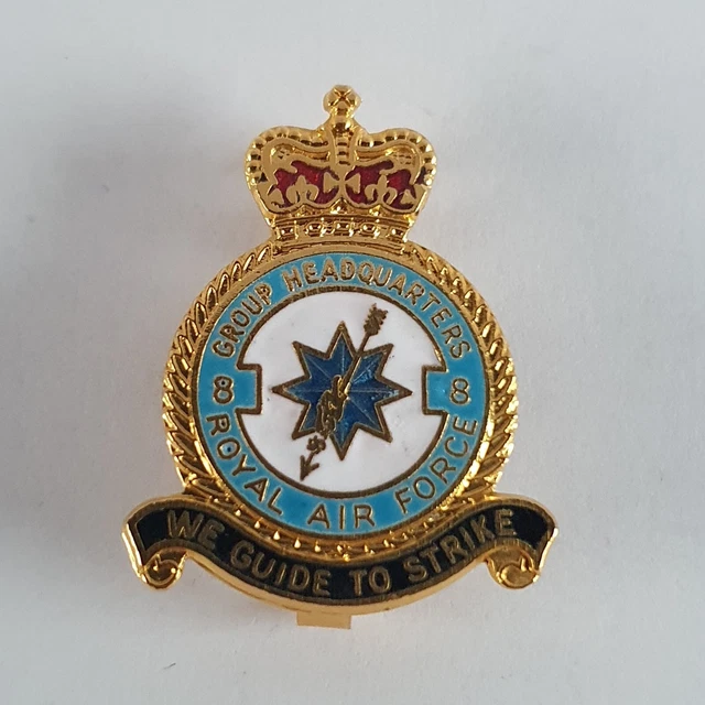 RAF ROYAL AIR Force Enamel Badge 8 Squadron - Group Headquarters - QC ...