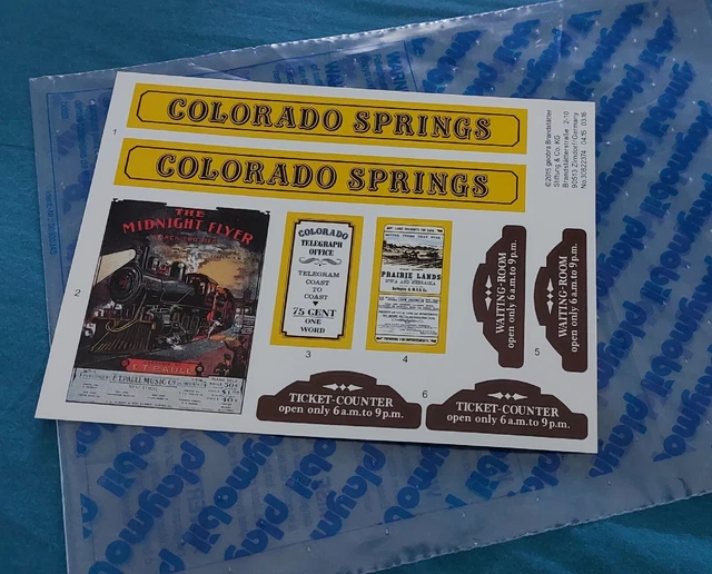 PLAYMOBIL WESTERN GARE Colorado Springs autocollant - Stickers EUR 9,99 ...