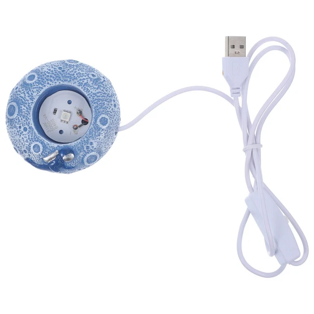 CRYSTAL BALL NIGHT Light Rotating Display Stand LED Lights Base Sports ...