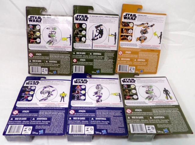 STAR WARS COMBINE La Fuerza Despierta Figura 3.75" Lote de 6 Hasbro ...