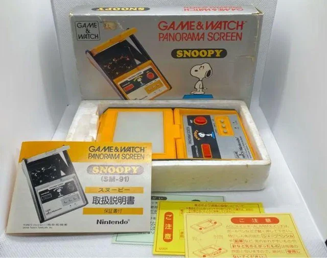 NINTENDO GAME & Watch Snoopy Panorama Screen Game Console Portable ...