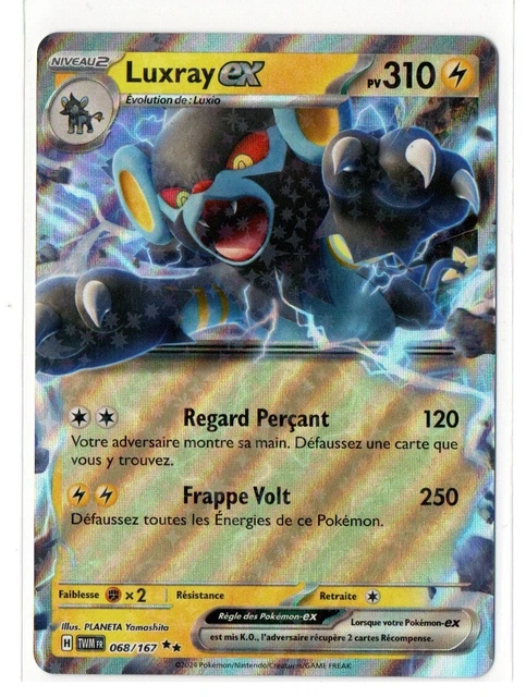 CARTE POKÉMON LUXRAY EX 068/167 EV06 Mascarade Crépusculaire TWM EUR 4 ...