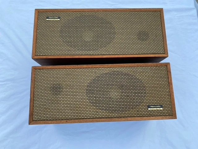REALISTIC SOLO 3 Speakers, Vintage, MCM, teak $30.00 - PicClick