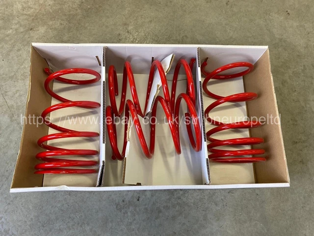 PRODRIVE RED LOWERING SPRINGS RARE FOR: SUBARU IMPREZA BUGEYE WRX STi ...
