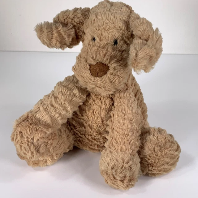 JELLYCAT FUDDLEWUDDLE PUPPY Plush Soft Toy Medium Tan Brown Dog Cuddly ...