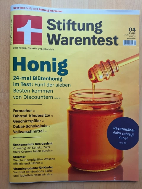 STIFTUNG WARENTEST (VORMALS: "test") Heft April 2025, 04/2025 EUR 1,00 ...